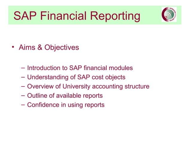 Sap financial reporting | PPT