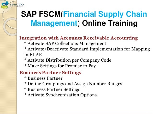 Sap financial supply chain management(fscm)online training in hyderab…