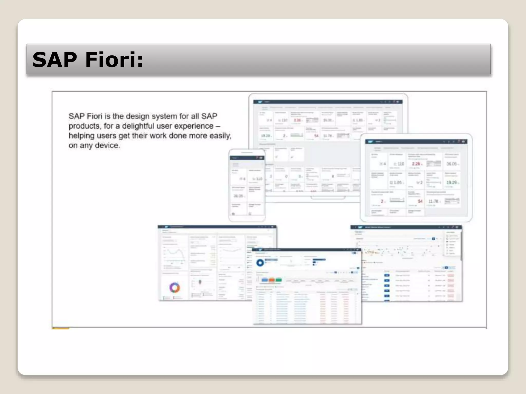 SAP Fiori.pptx | Computer Software and Applications | Computing
