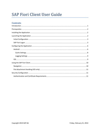Sap fiori client_user_guide | PDF