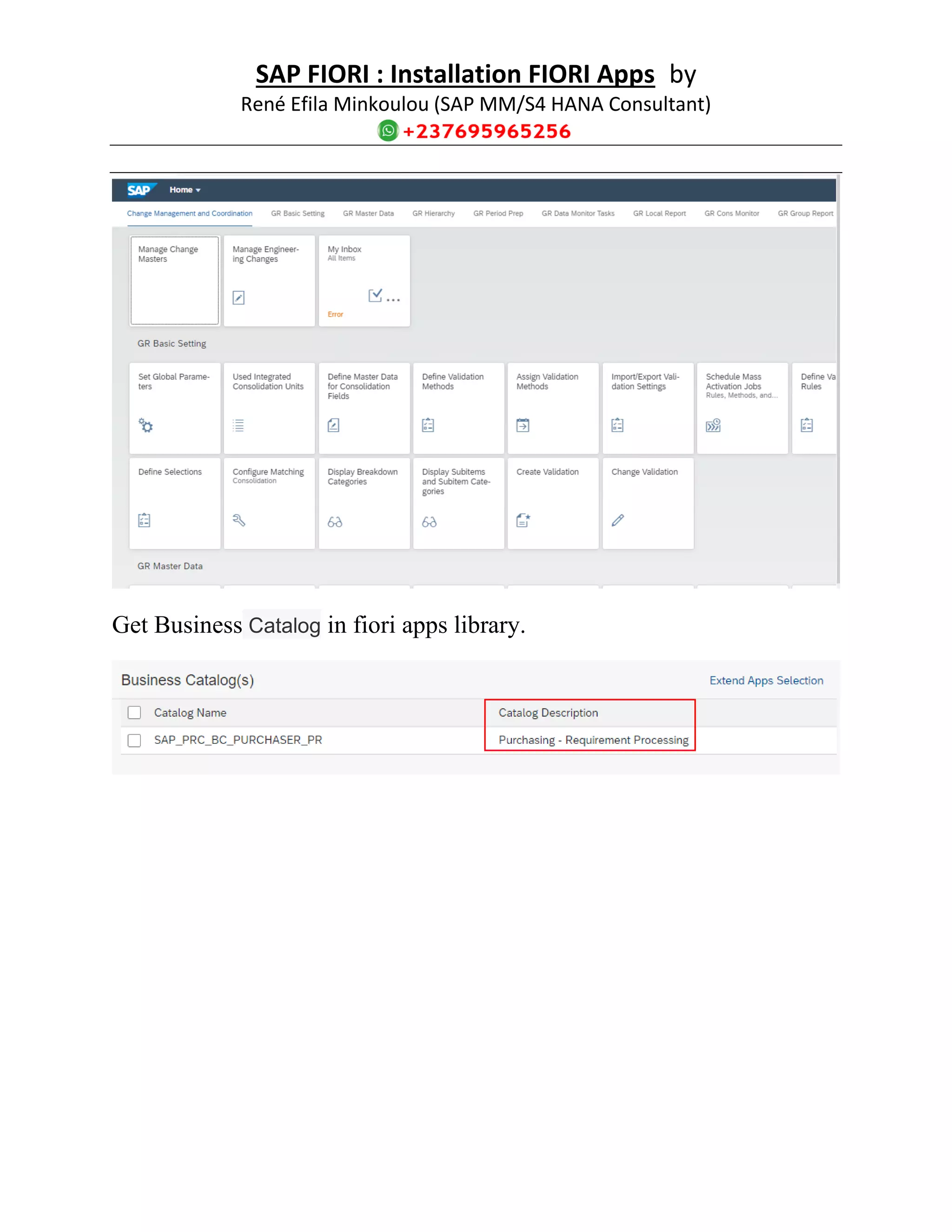 Sap fiori installation fiori apps | PDF