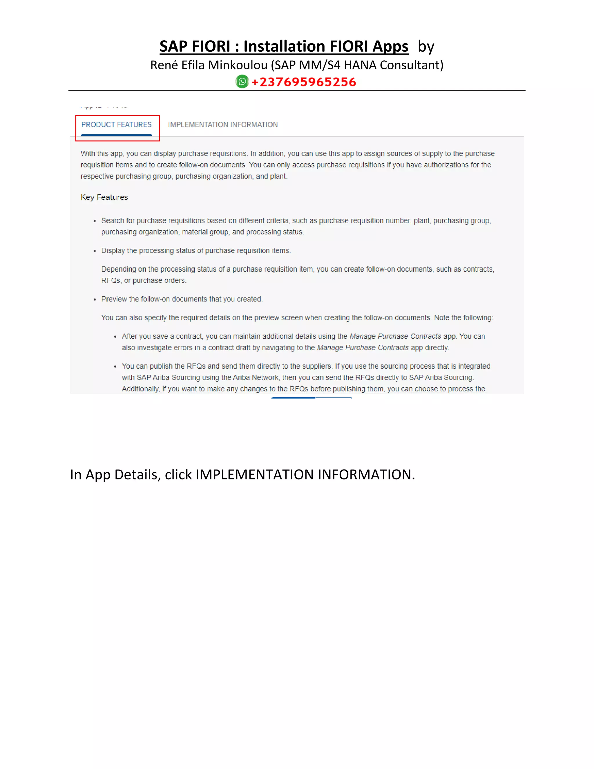 Sap fiori installation fiori apps | PDF