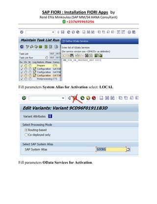 Sap fiori installation fiori apps | PDF