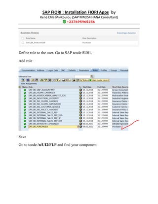 Sap fiori installation fiori apps | PDF