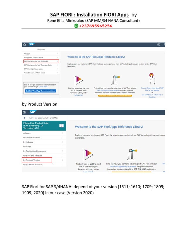 Sap Fiori Installation Fiori Apps Pdf