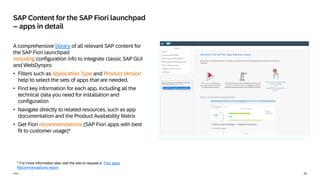 SAP Fiori lighthouse 2023 immediate business benefit | PDF