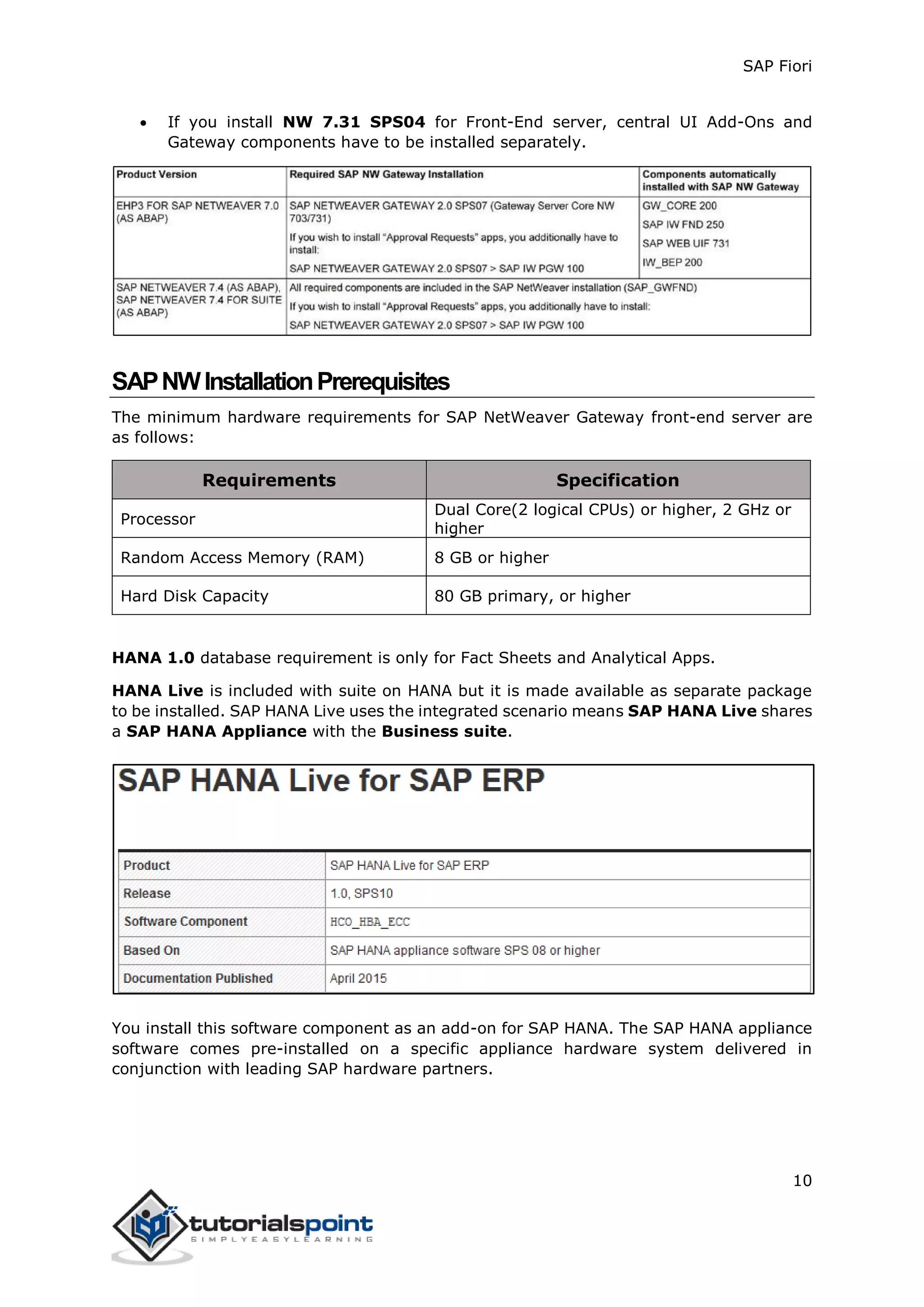 Sap Fiori Tutorial Pdf Computer Software And Applications Computing 4994