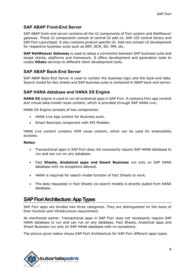 Sap Fiori Tutorial Pdf Computer Software And Applications Computing 8468