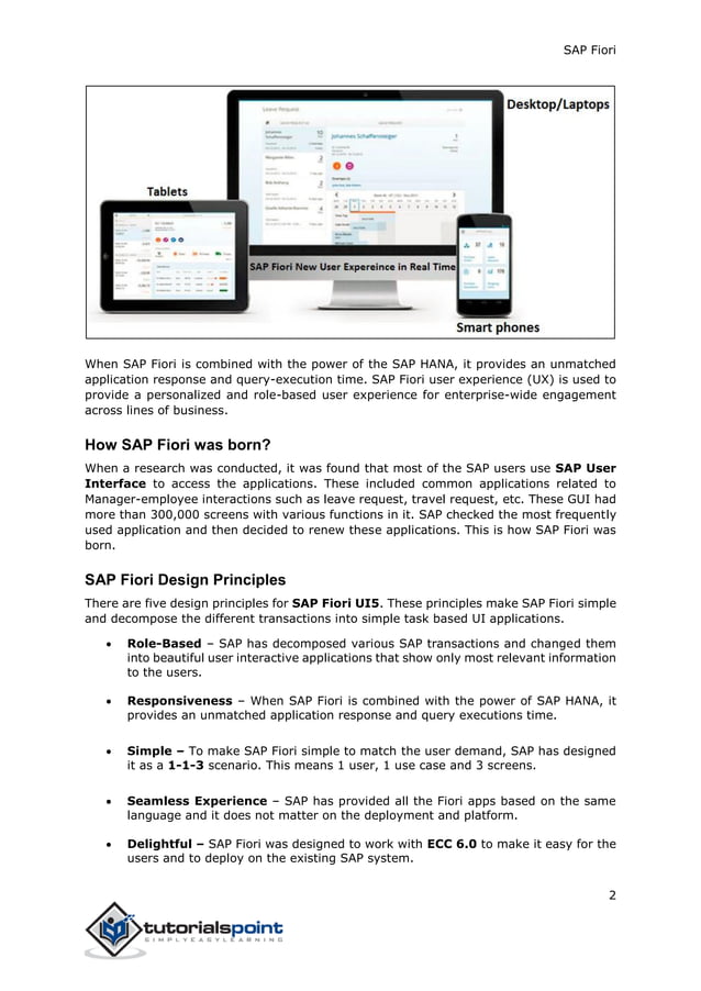 Sap Fiori Tutorial Pdf Computer Software And Applications Computing