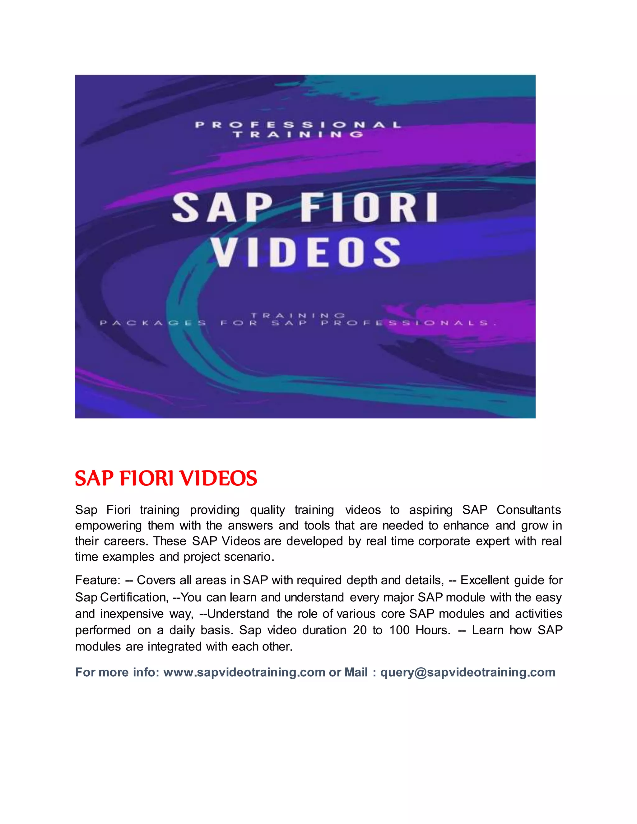 SAP FIORI | DOCX
