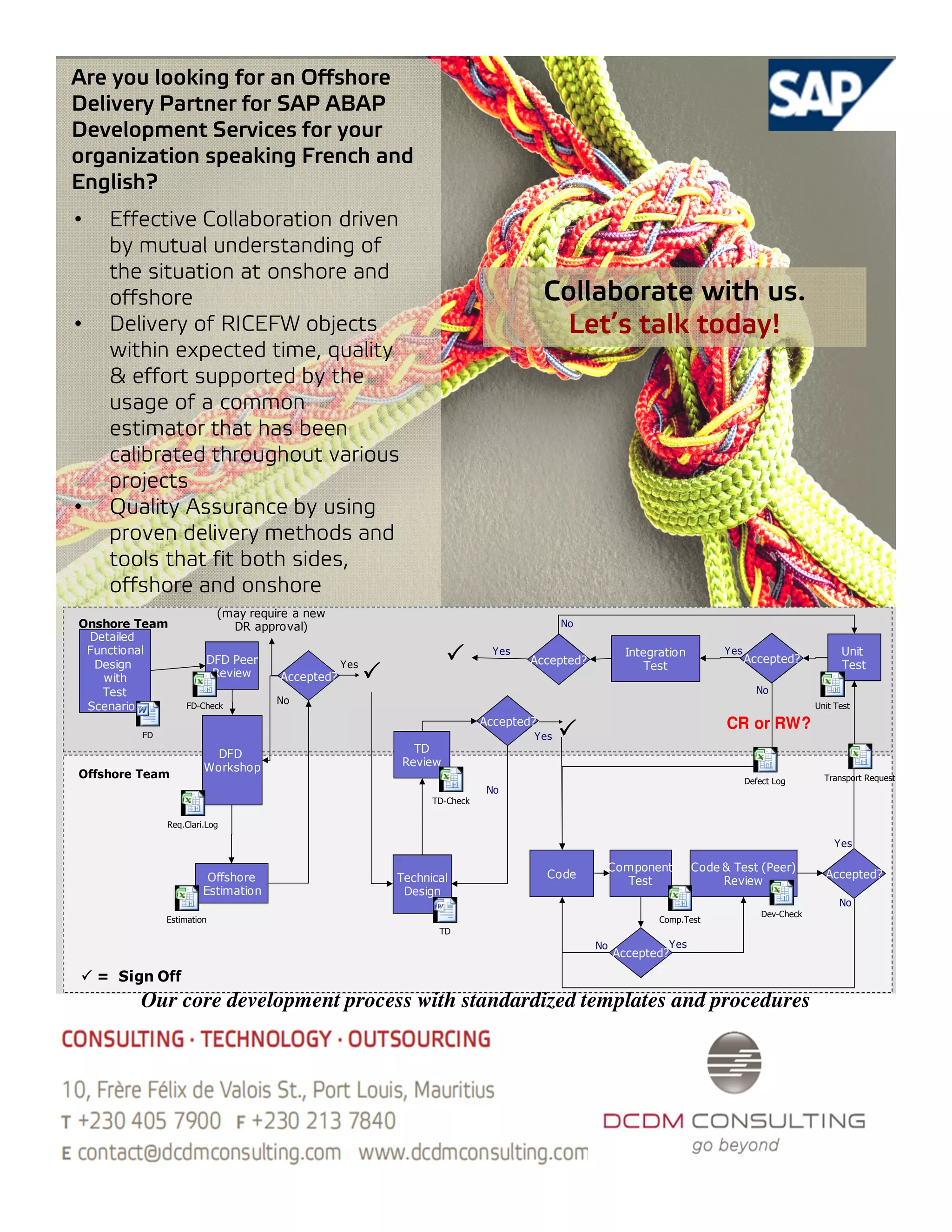 Sap Offshore Delivery Services Pdf Business Business And Finance