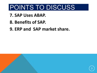 Sap for beginners | PPTX