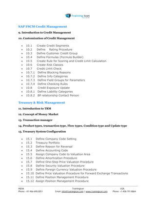 SAP FSCM ONLINE TRAINING | PDF