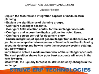Sap fscm cash and liqidity management online training | PPT