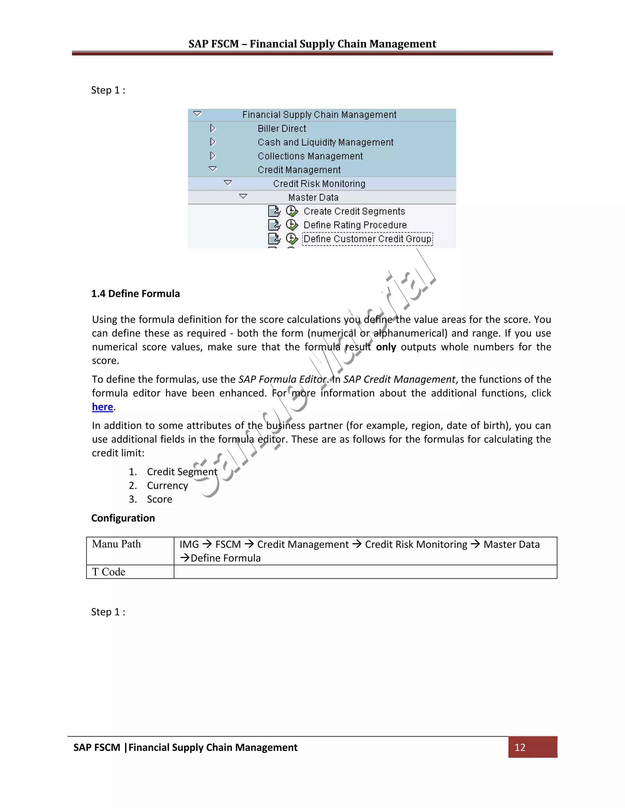SAP FSCM Training Material | PDF