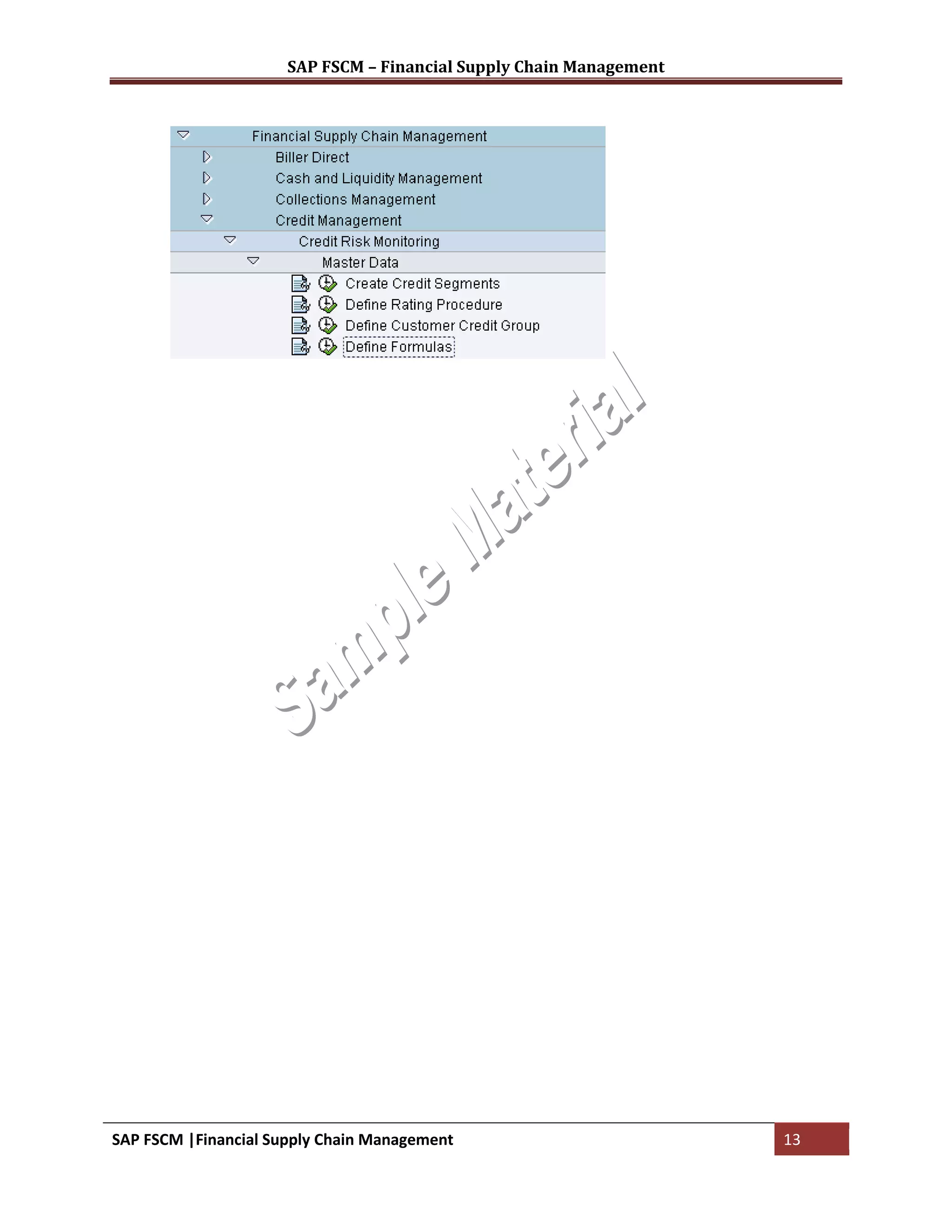 SAP FSCM Training Material | PDF