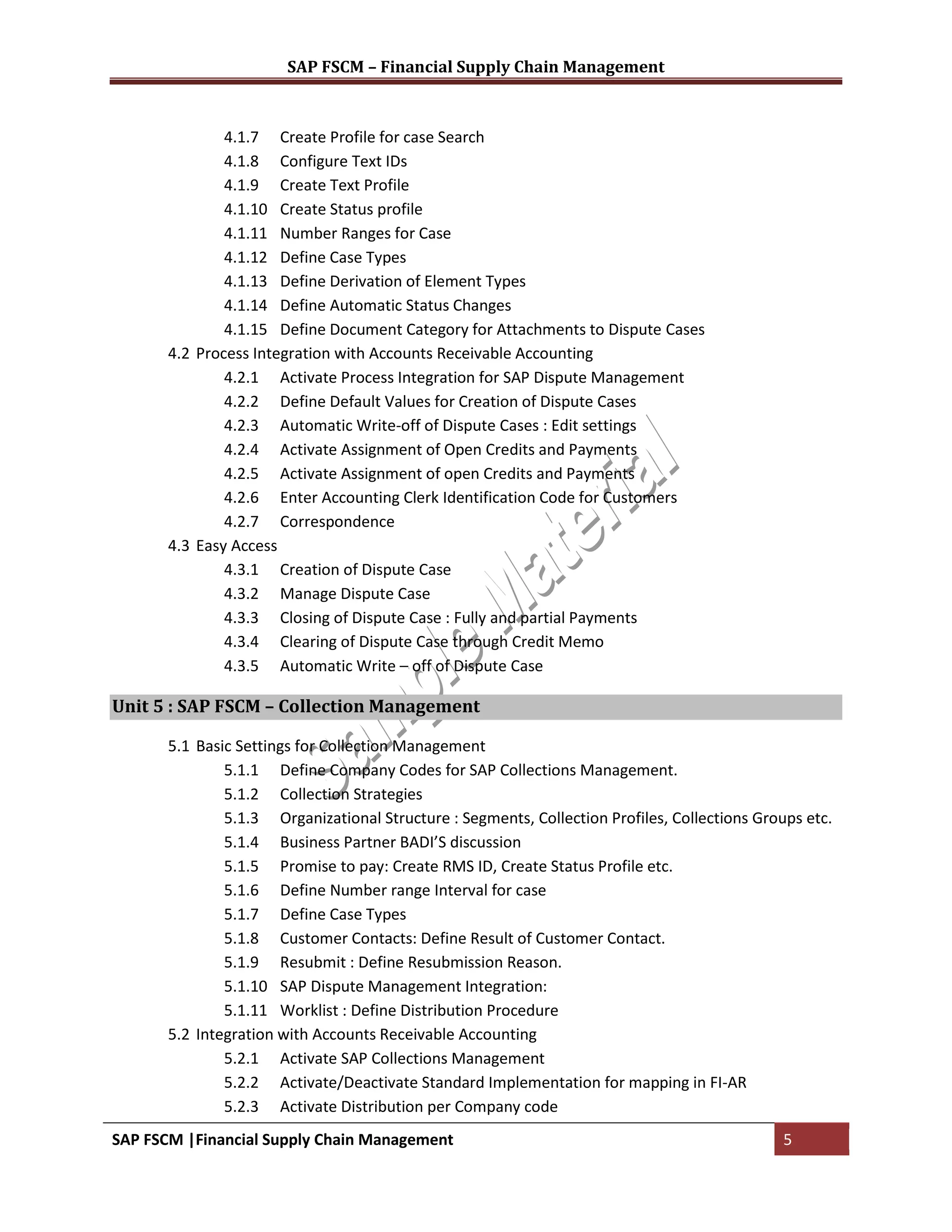 SAP FSCM Training Material | PDF