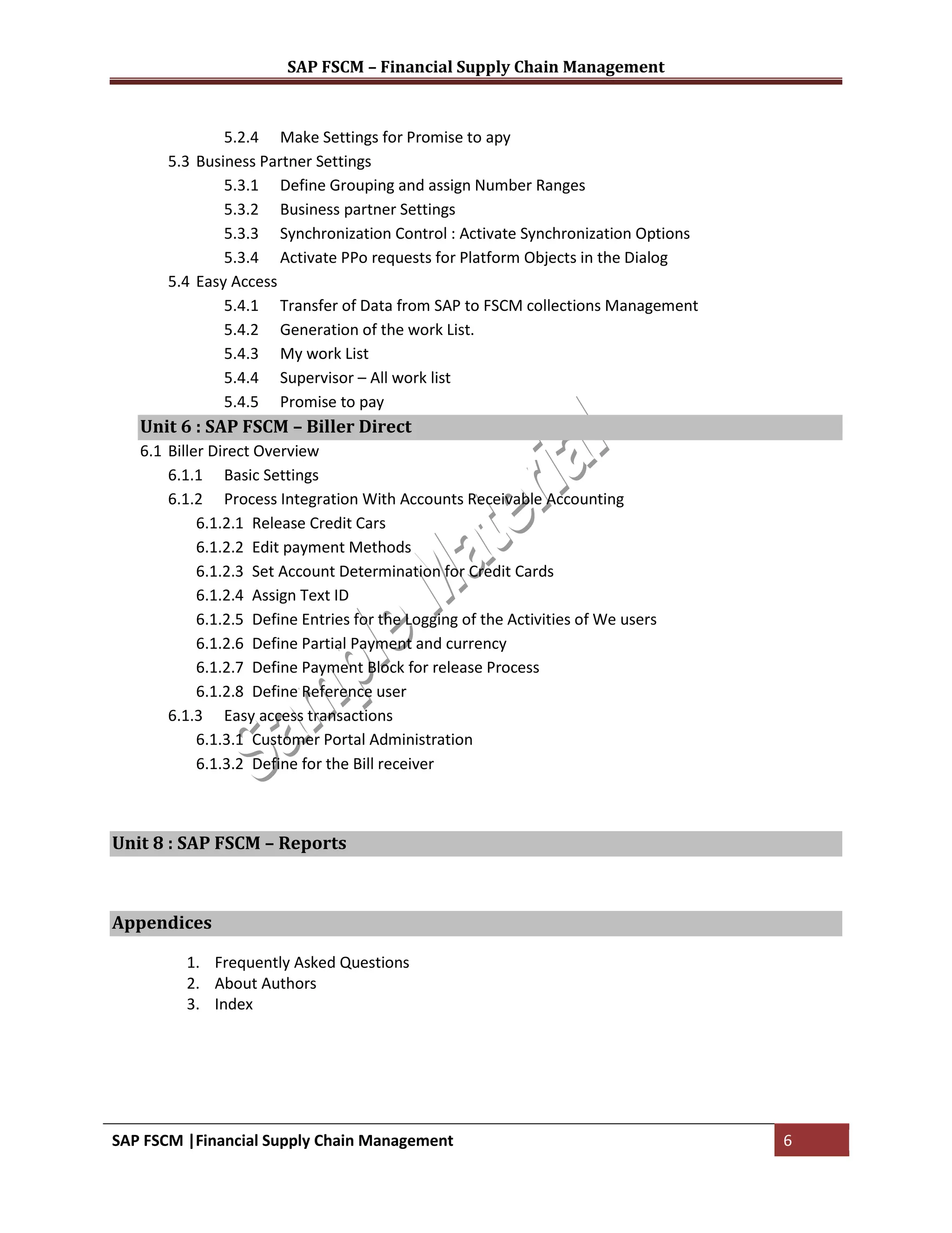 SAP FSCM Training Material | PDF