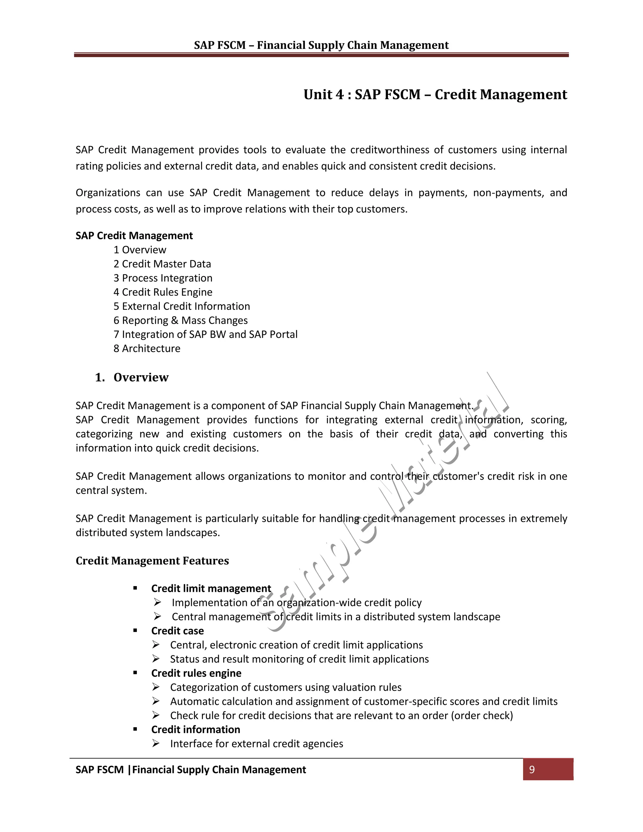 SAP FSCM Training Material | PDF