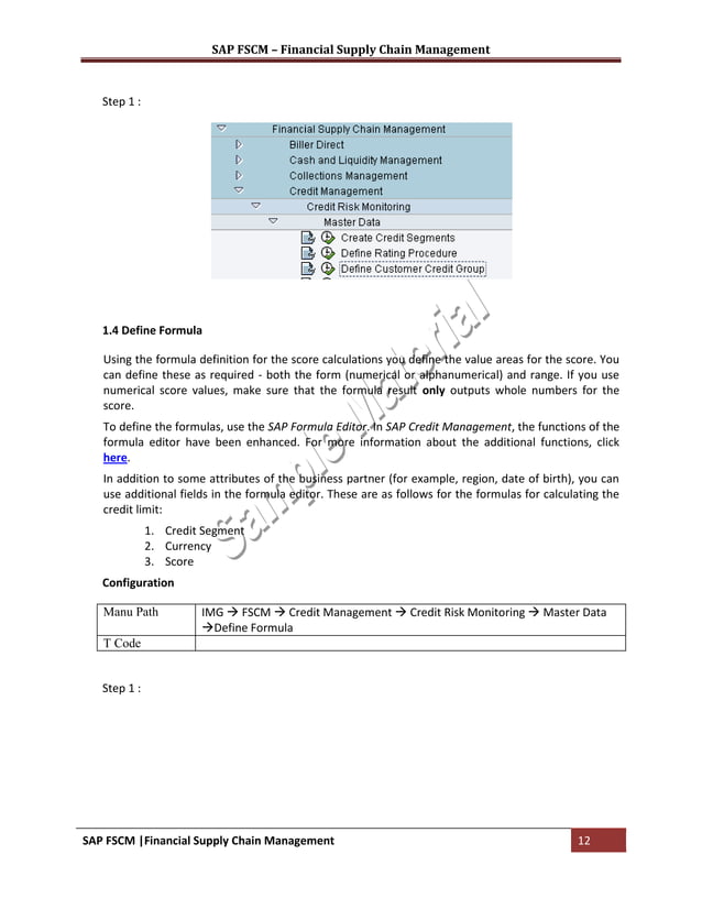 SAP FSCM Training Material | PDF