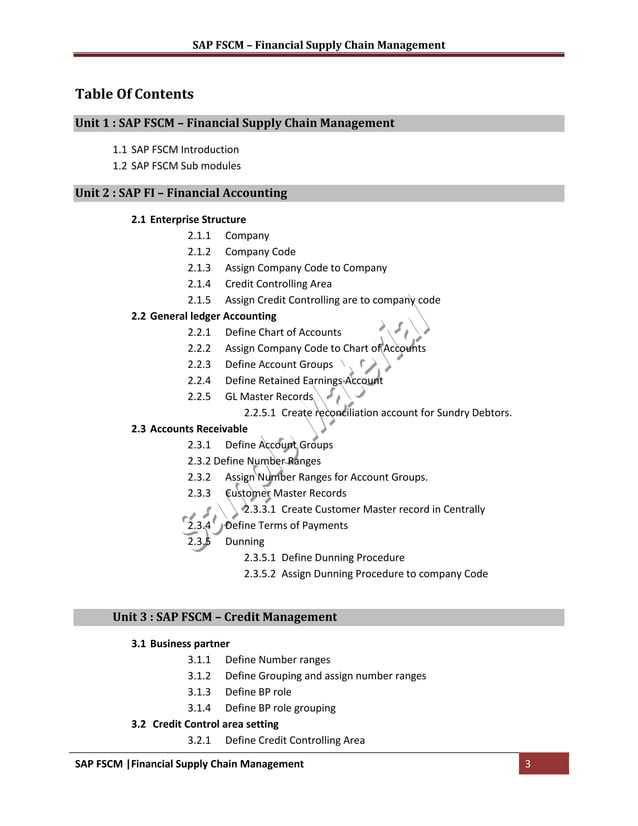 SAP FSCM Training Material | PDF