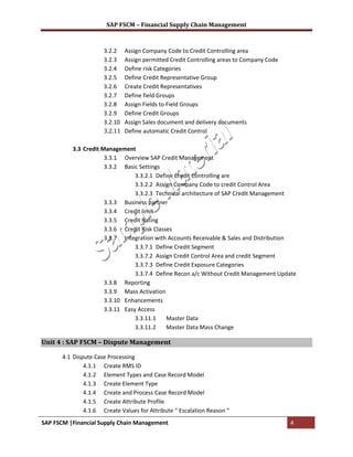 SAP FSCM Training Material | PDF