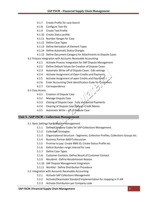 SAP FSCM Training Material | PDF