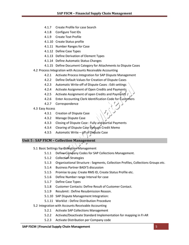 SAP FSCM Training Material | PDF