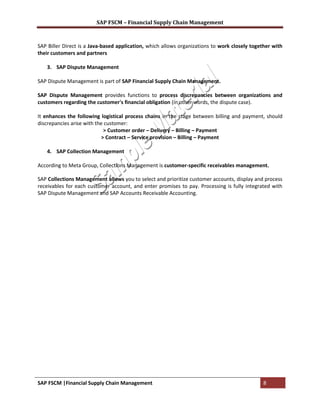 SAP FSCM Training Material | PDF