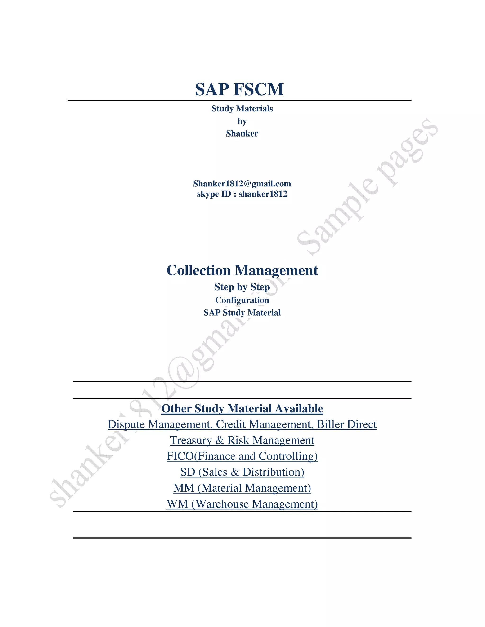 Sap fscm configuration guide sample pages | PDF