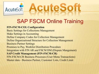 Sap fscm online training | PPT