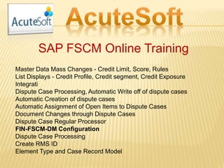 Sap fscm online training | PPT