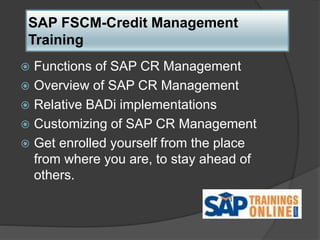 SAP FSCM Online Training Course Institutes India, Hyderabad | PPTX