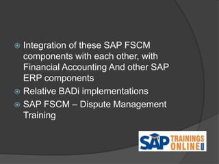 SAP FSCM Online Training Course Institutes India, Hyderabad | PPTX