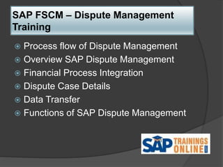SAP FSCM Online Training Course Institutes India, Hyderabad | PPTX