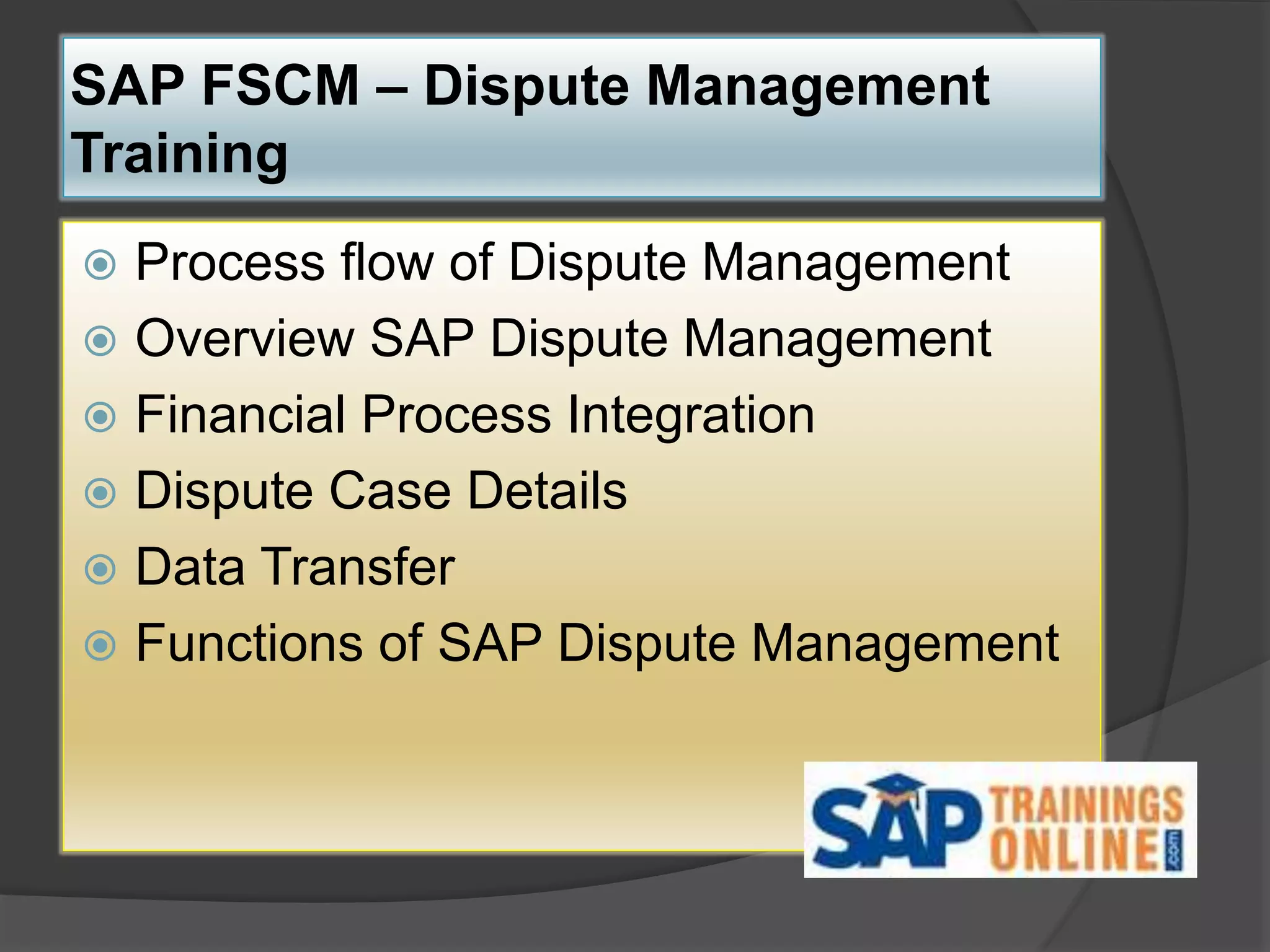 SAP FSCM Online Training | PPT