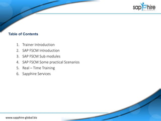 Sap fscm training materials | PDF