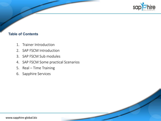 Sap fscm training materials | PDF | Business | Business and Finance