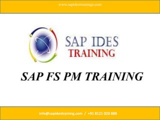 SAP FS PM Training | SAP FSPM Online Course | SAP FS-PM | PPTX