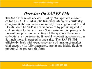 SAP FS PM Training | SAP FSPM Online Course | SAP FS-PM | PPTX