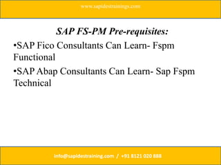 SAP FS PM Training | SAP FSPM Online Course | SAP FS-PM | PPTX