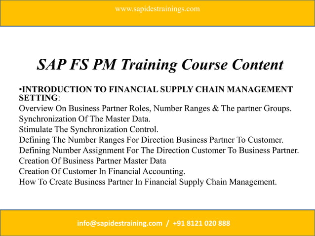 SAP FS PM Training | SAP FSPM Online Course | SAP FS-PM | PPTX ...