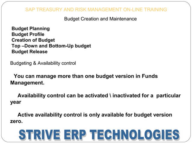 Sap funds management training | PPT | Business Accounting & Finance ...