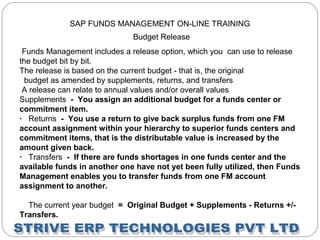 Sap funds management training | PPT