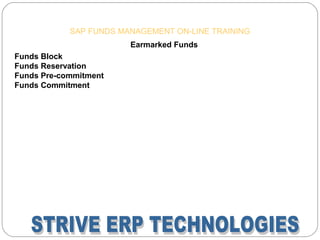 Sap funds management training | PPT