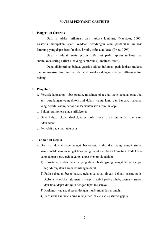 Sap gastritis | DOCX