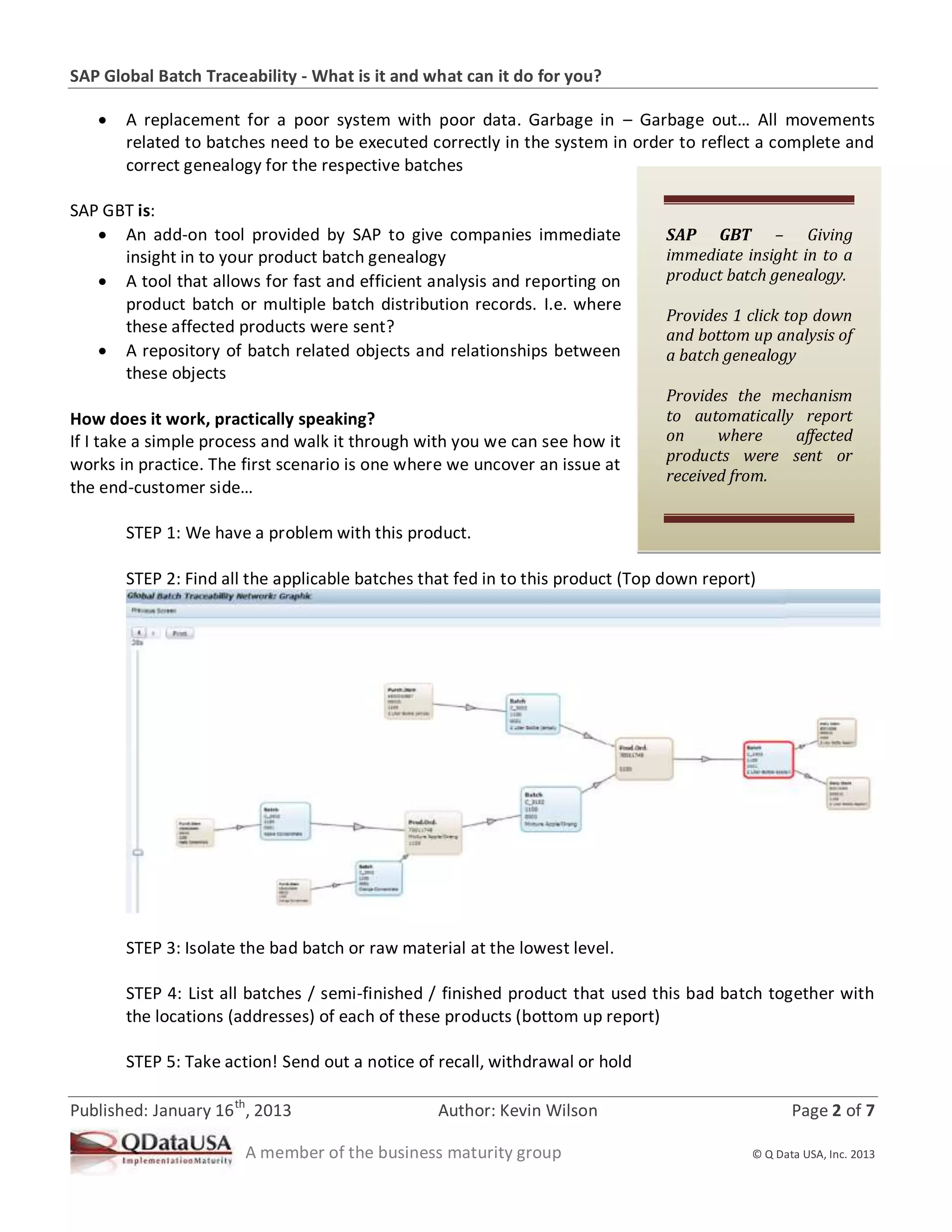 SAP Global Batch Traceability - What is it and what can it do for you ...