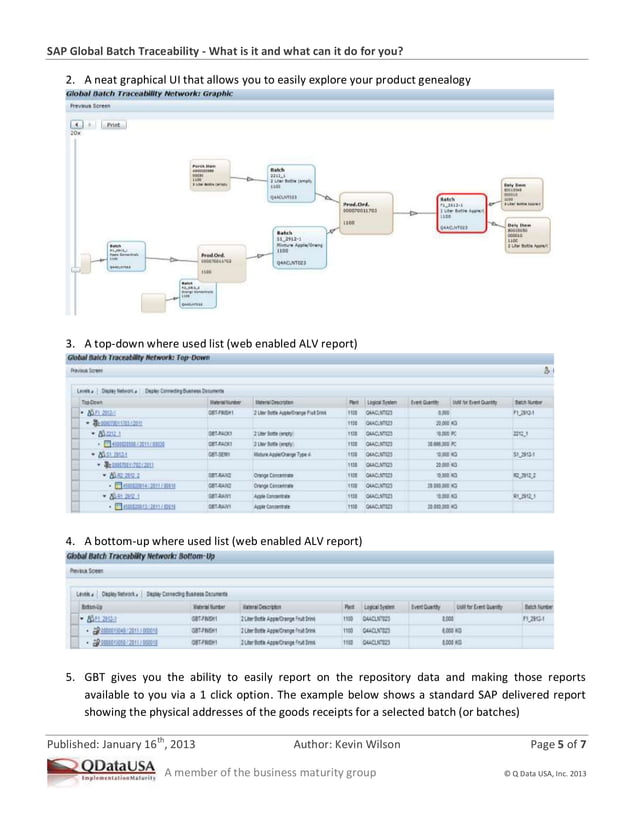 SAP Global Batch Traceability - What is it and what can it do for you ...