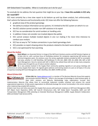 SAP Global Batch Traceability - What is it and what can it do for you ...