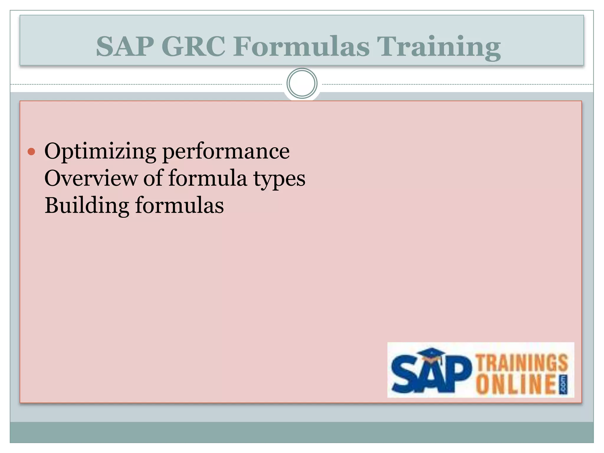 Sap grc online training | PPTX